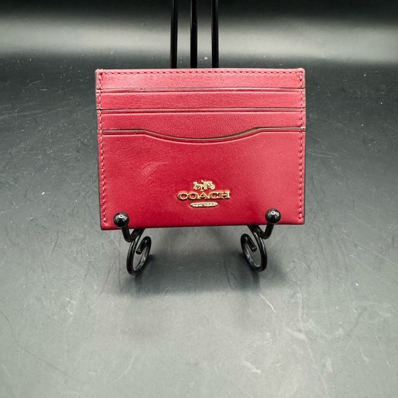 Coach | Bags | Coach Dark Red Card Case | Poshmark